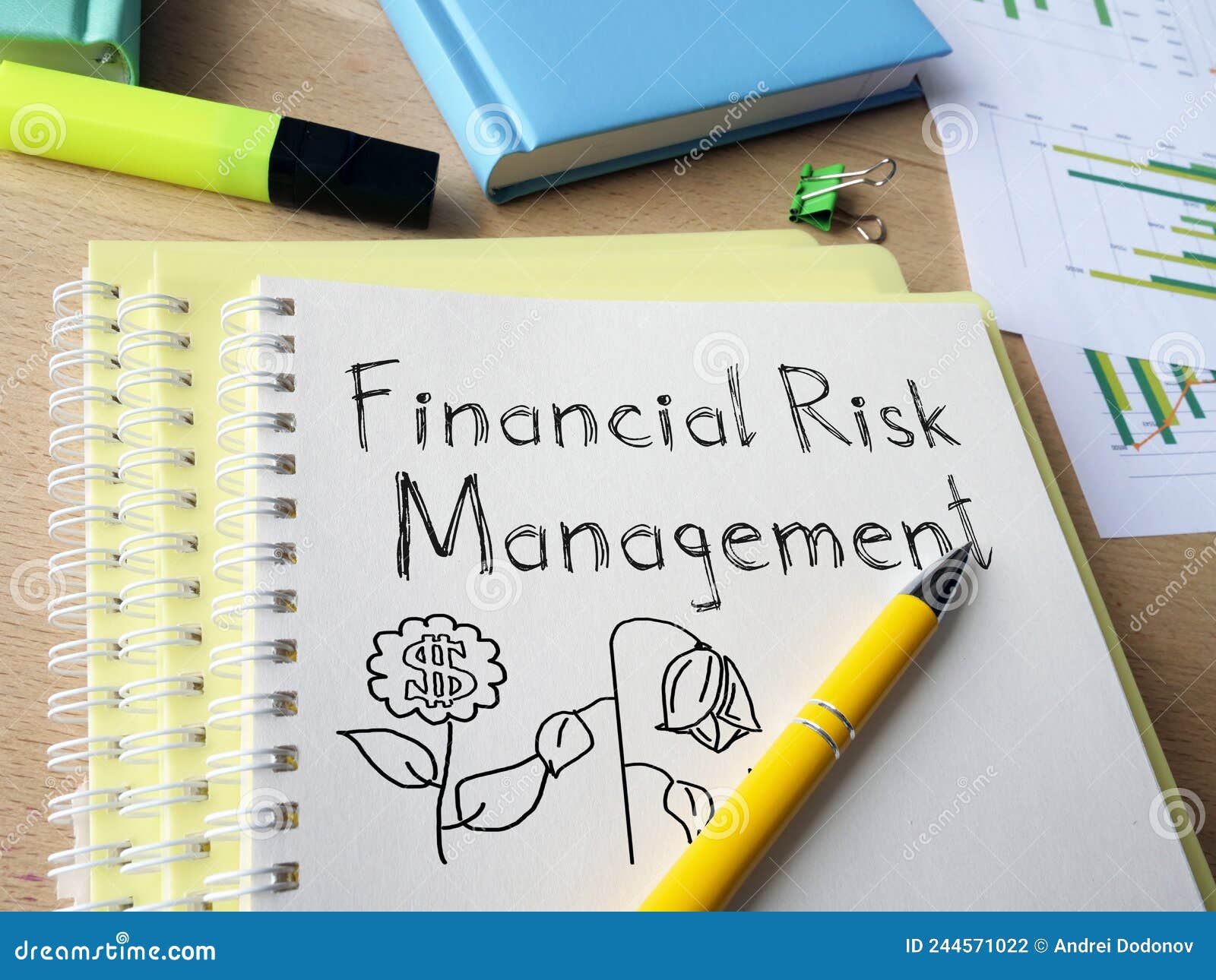 Financial Risk Management is Shown on the Photo Using the Text Stock ...