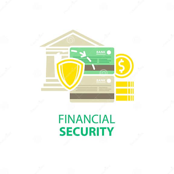Financial security icon stock vector. Illustration of credit - 88060082