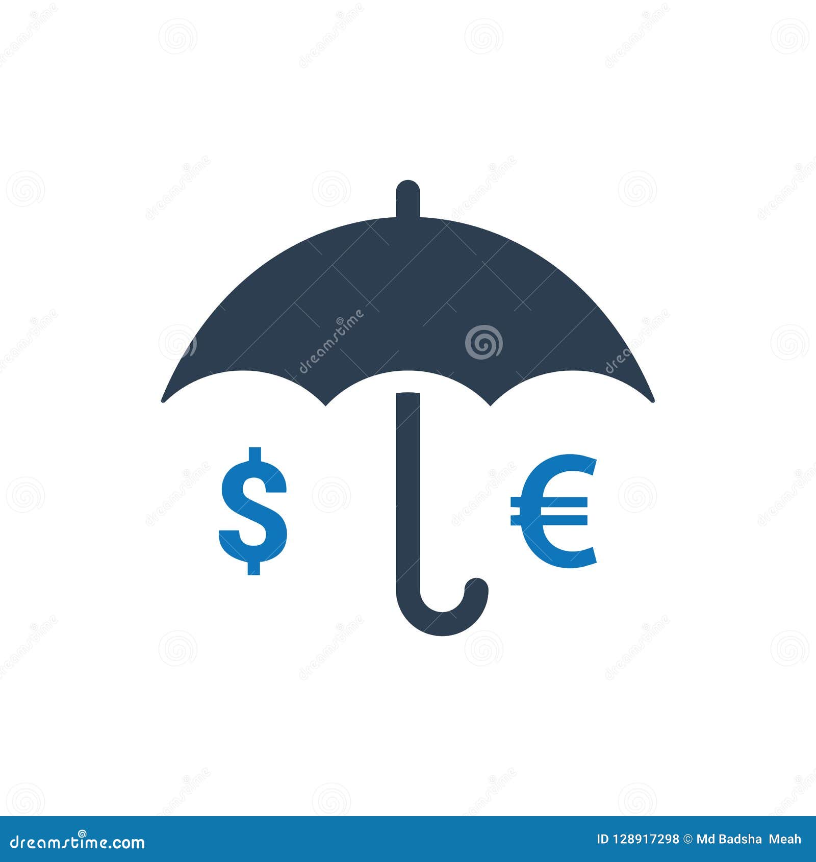 Financial Security Icon stock vector. Illustration of icon - 128917298