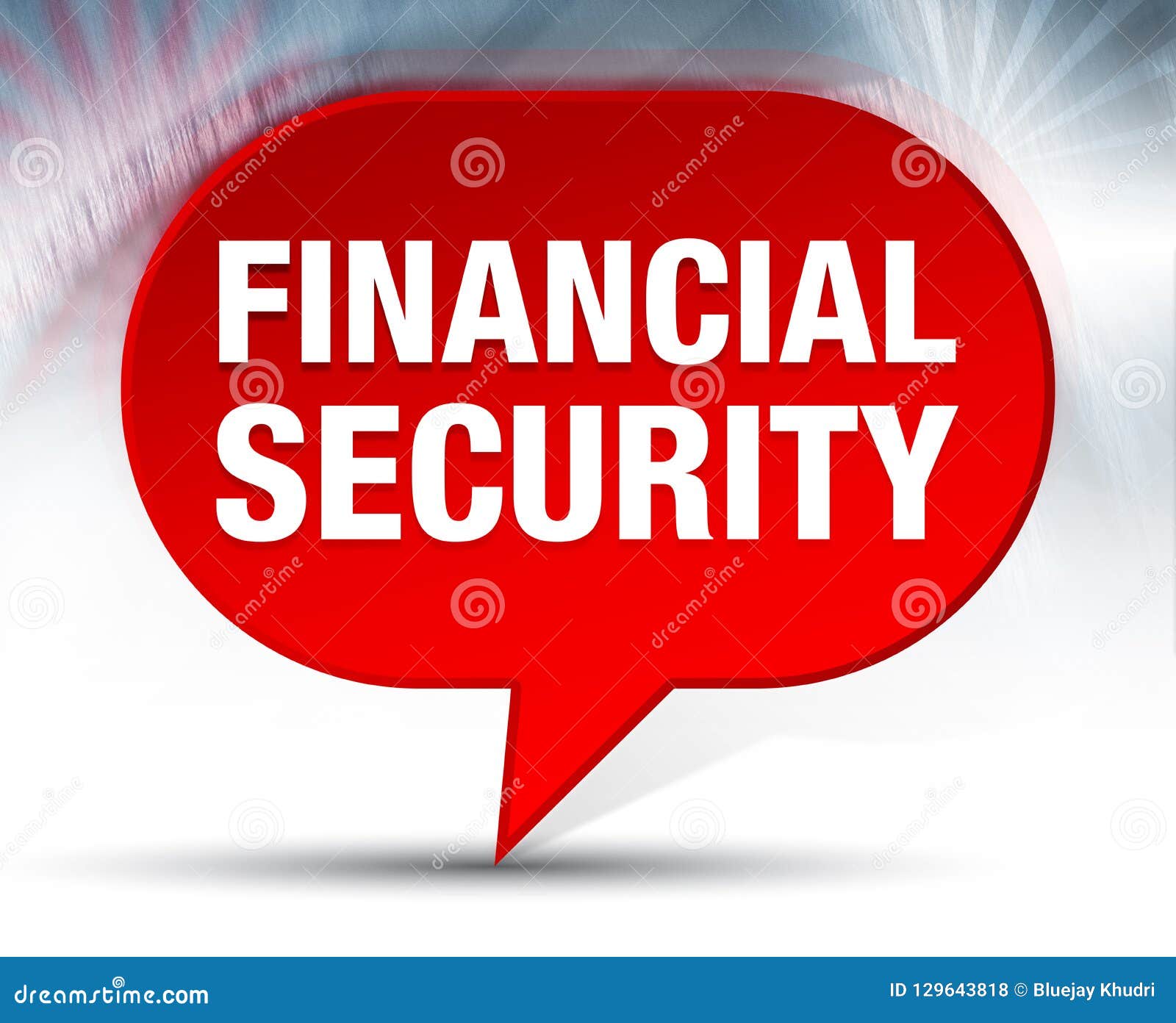 Financial Security Red Bubble Background Stock Illustration ...
