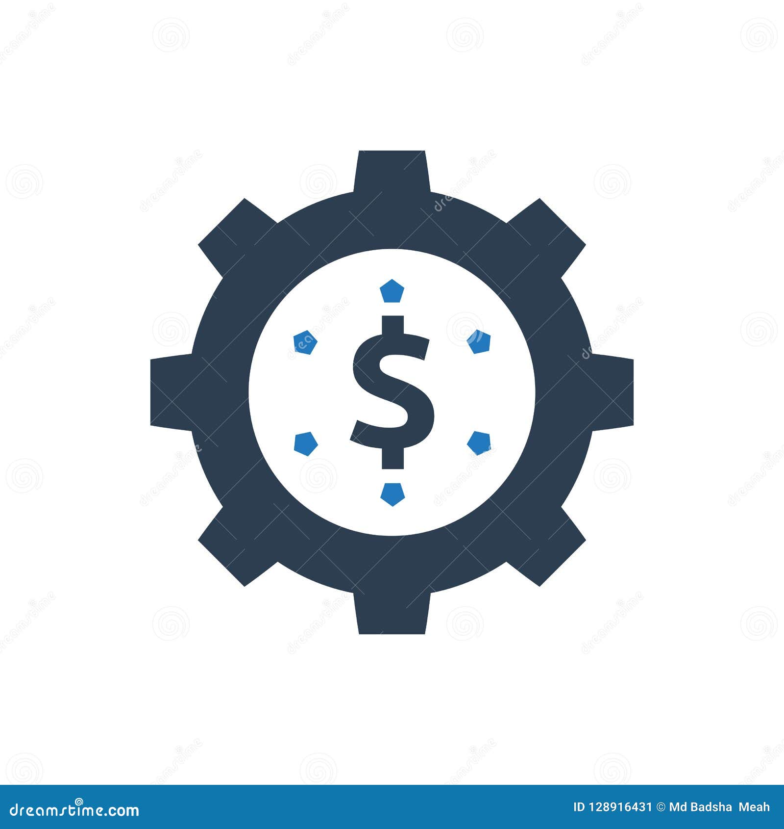 Financial Service Icon stock vector. Illustration of finance - 128916431