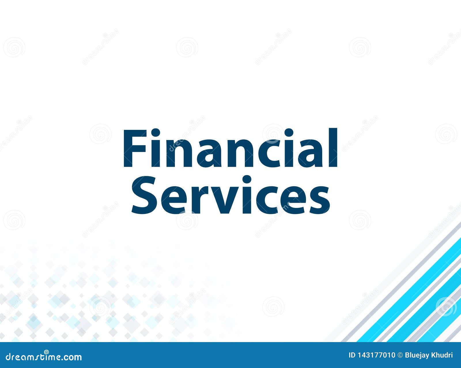 Financial Services Modern Flat Design Blue Abstract Background Stock ...