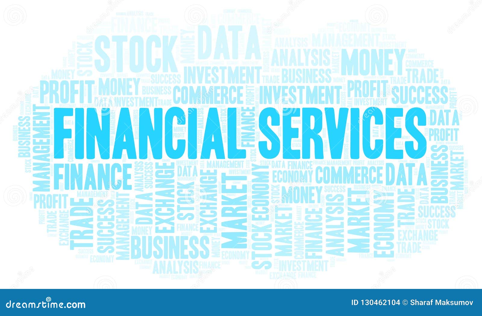 Financial Services Word Cloud. Stock Illustration - Illustration of ...