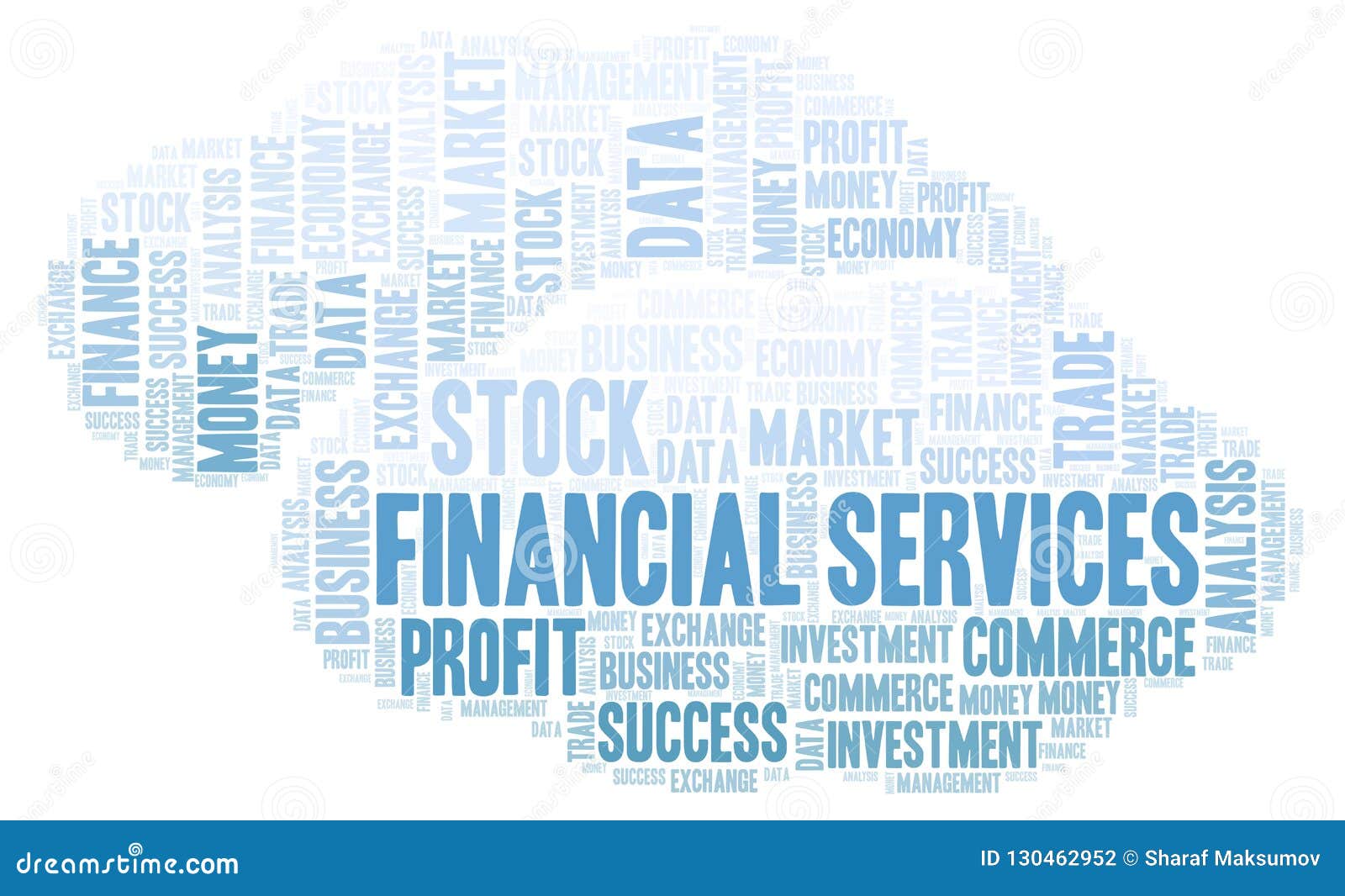 Financial Services Word Cloud. Stock Illustration - Illustration of ...