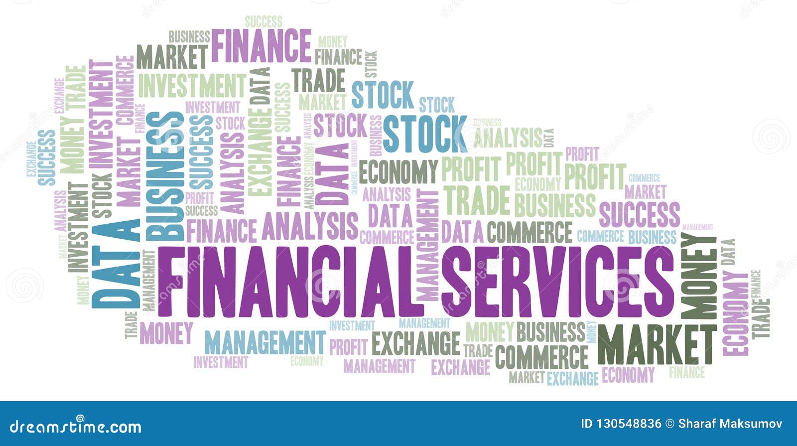 Financial Services Word Cloud. Stock Illustration - Illustration of ...