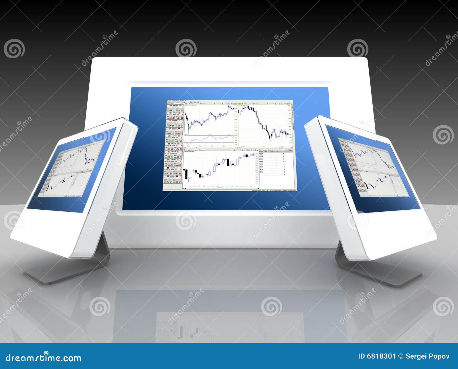 Financial and Share Markets Stock Illustration - Illustration of ...