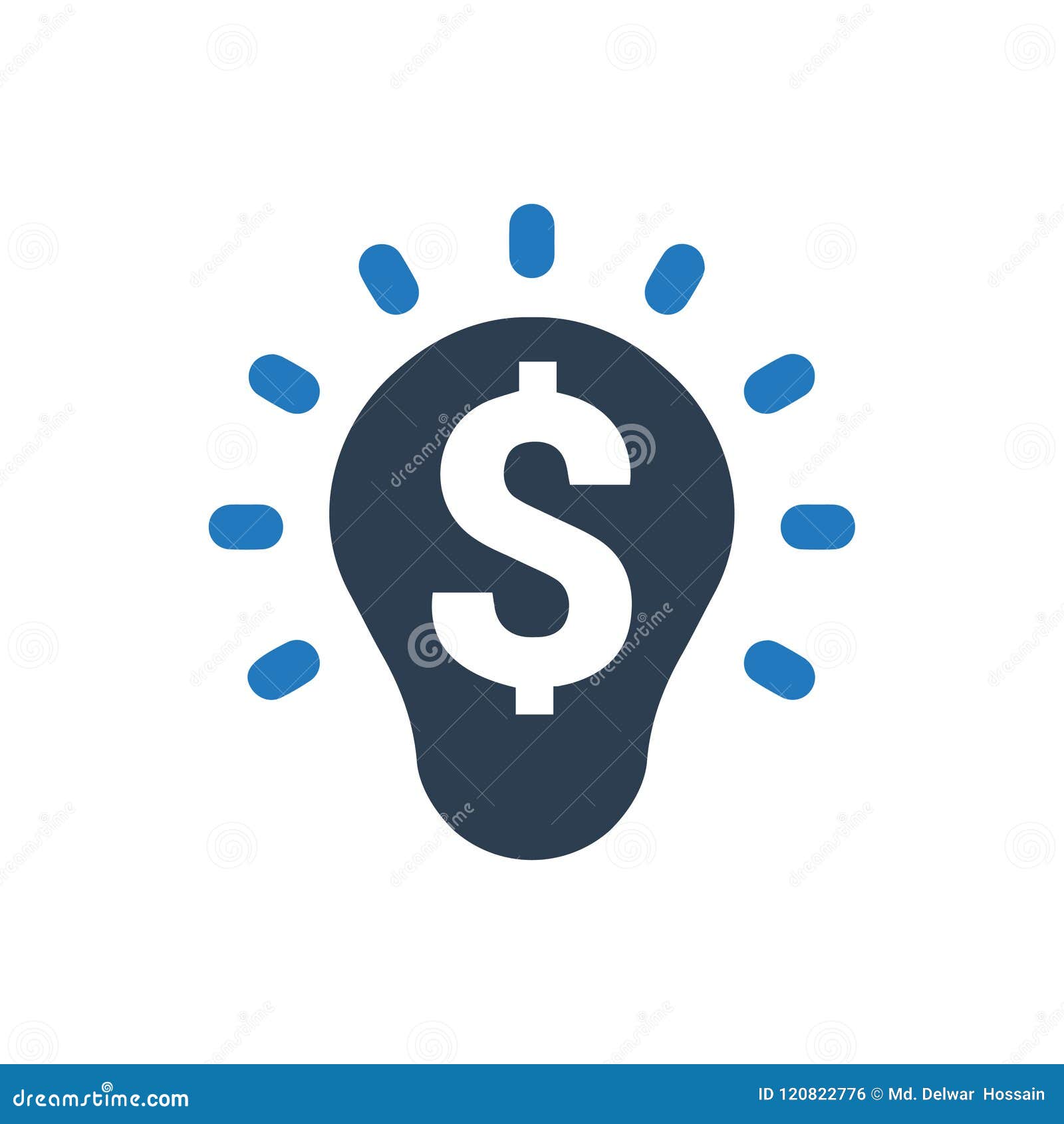 Financial Solution Icon stock vector. Illustration of marketing - 120822776
