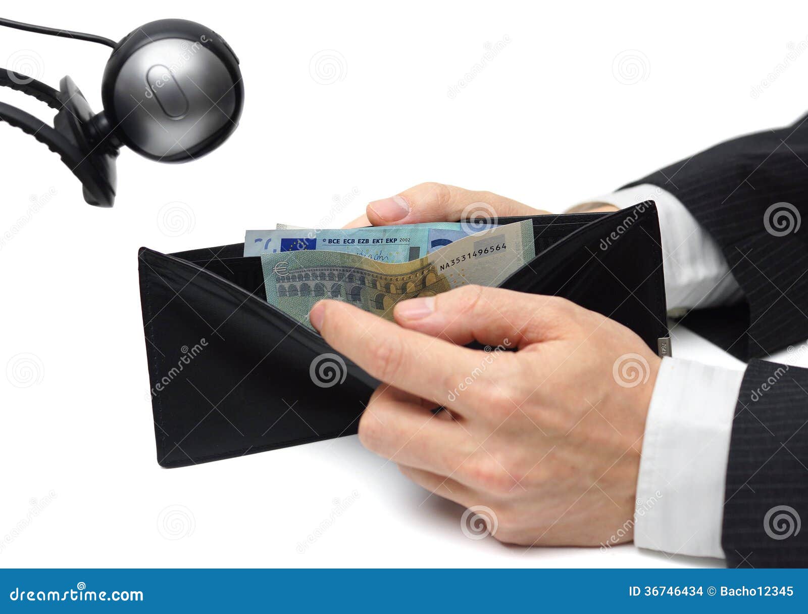 Financial Spying Concept with Wallet and Camera Stock Photo - Image of ...