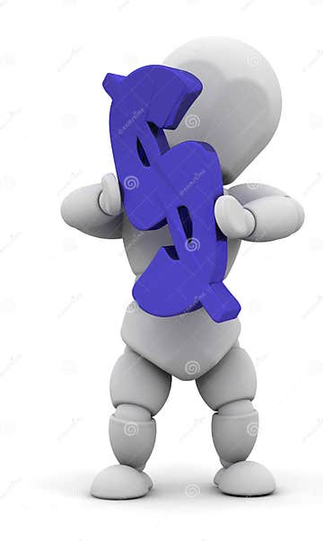 Financial squeeze stock illustration. Illustration of render - 6678897