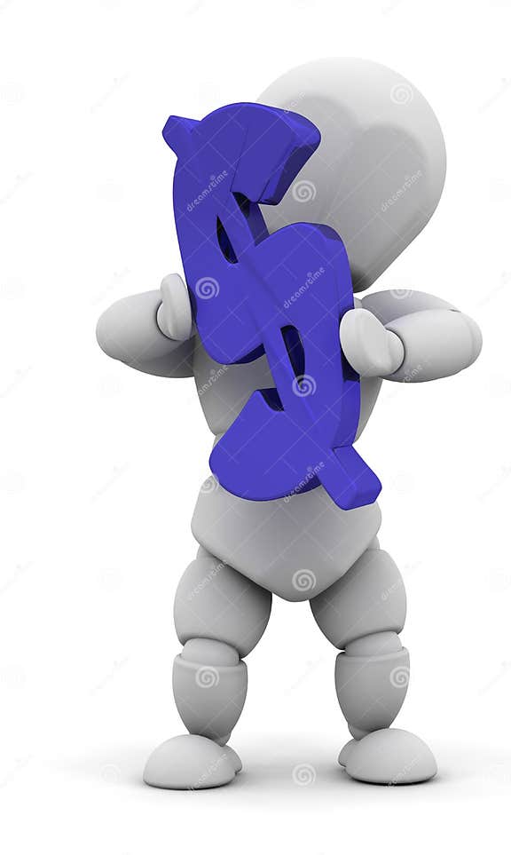 Financial squeeze stock illustration. Illustration of render - 6678897