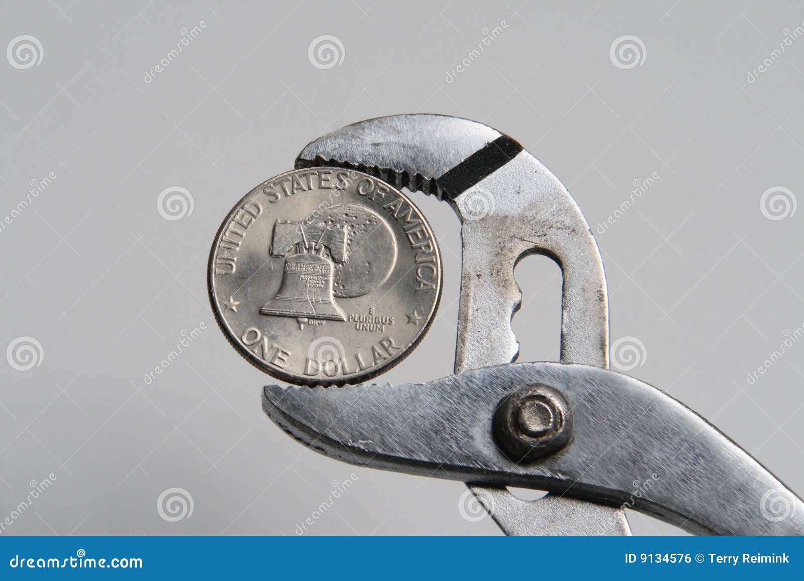 Financial squeeze stock photo. Image of tool, dollar, squeeze - 9134576
