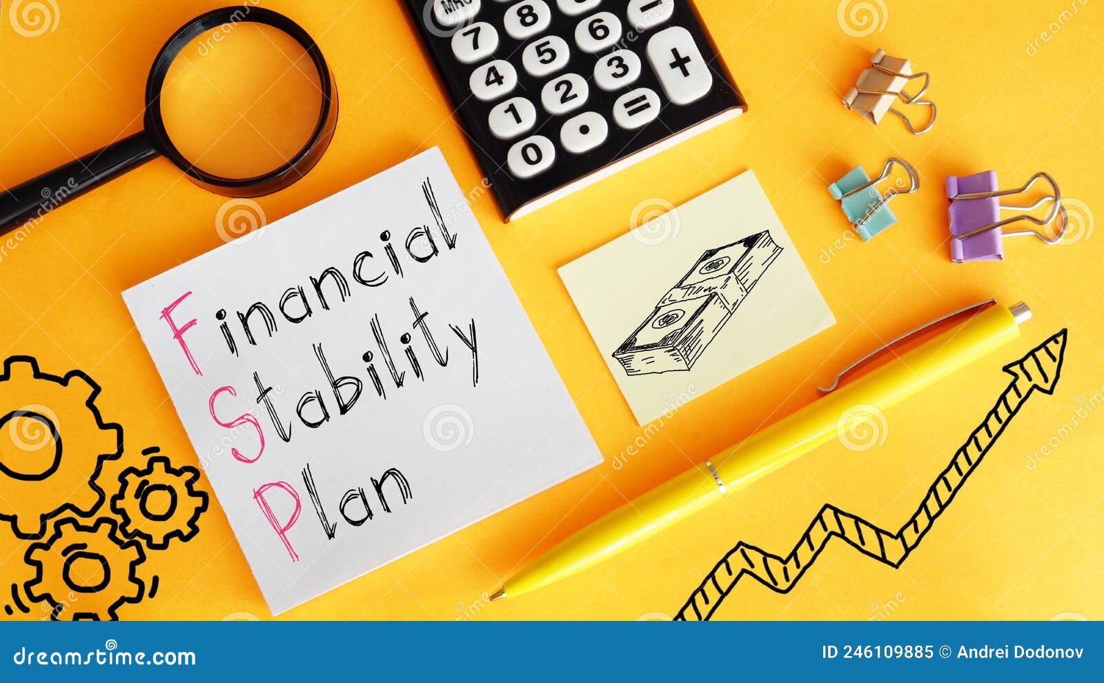 Financial Stability Plan FSP is Shown Using the Text Stock Image ...