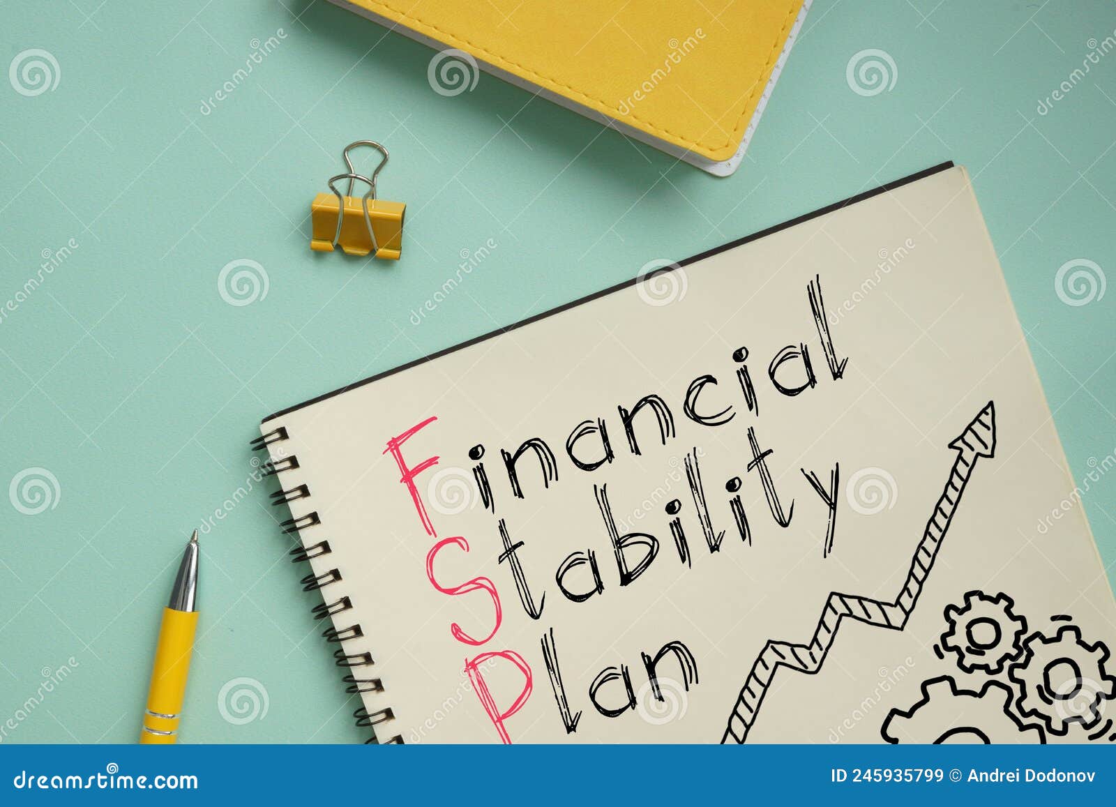 Financial Stability Plan FSP is Shown Using the Text Stock Image ...