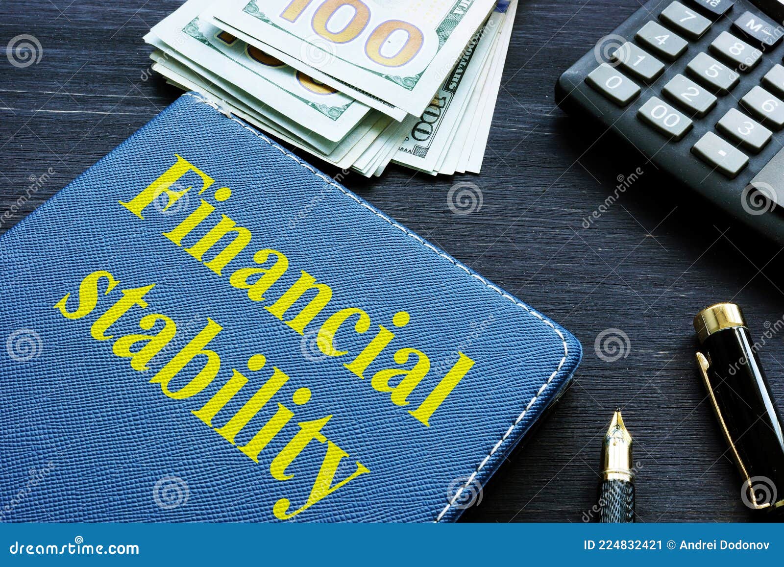 Financial Stability is Shown on the Business Photo Using the Text Stock ...