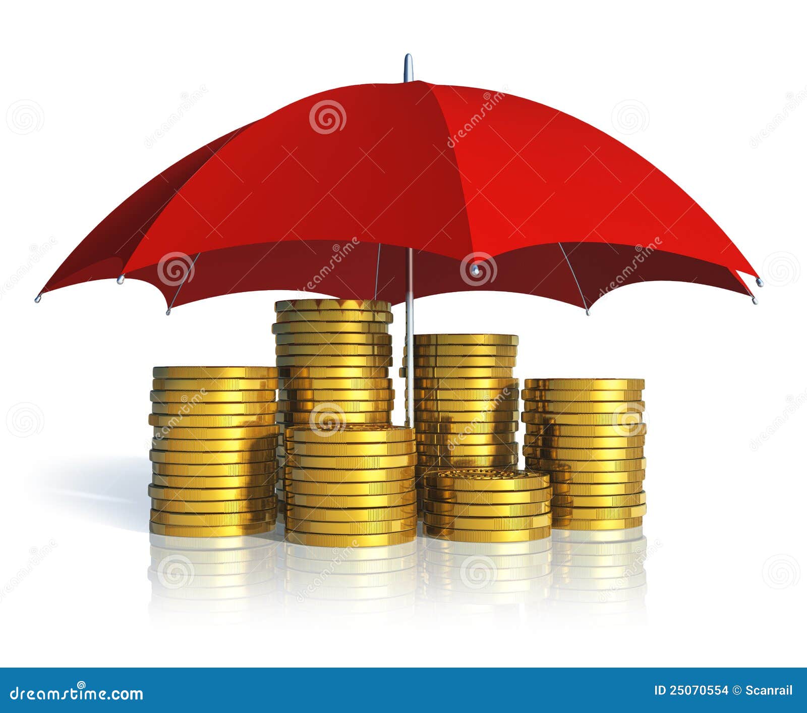 Financial Stability, Success And Insurance Concept Stock Illustration ...