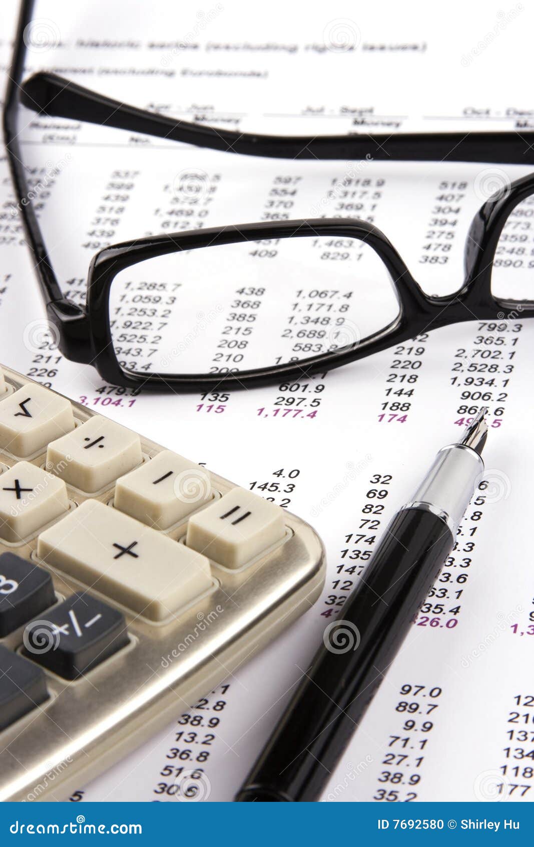 Financial Statement stock photo. Image of information - 7692580