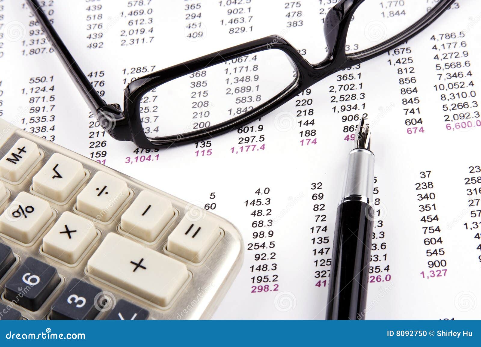 Financial Statement stock photo. Image of interest, data - 8092750