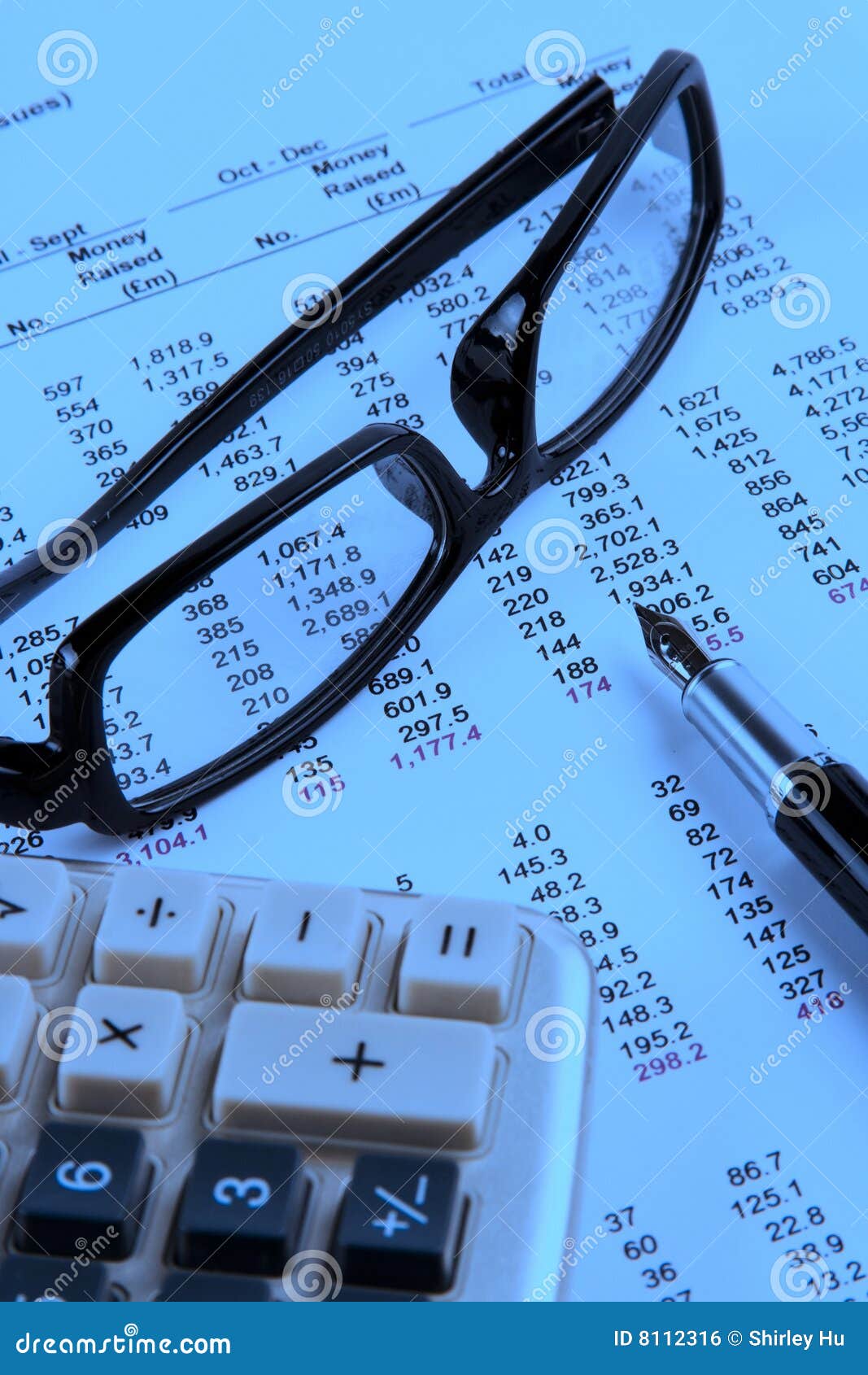 Financial Statement stock photo. Image of money, financial - 8112316