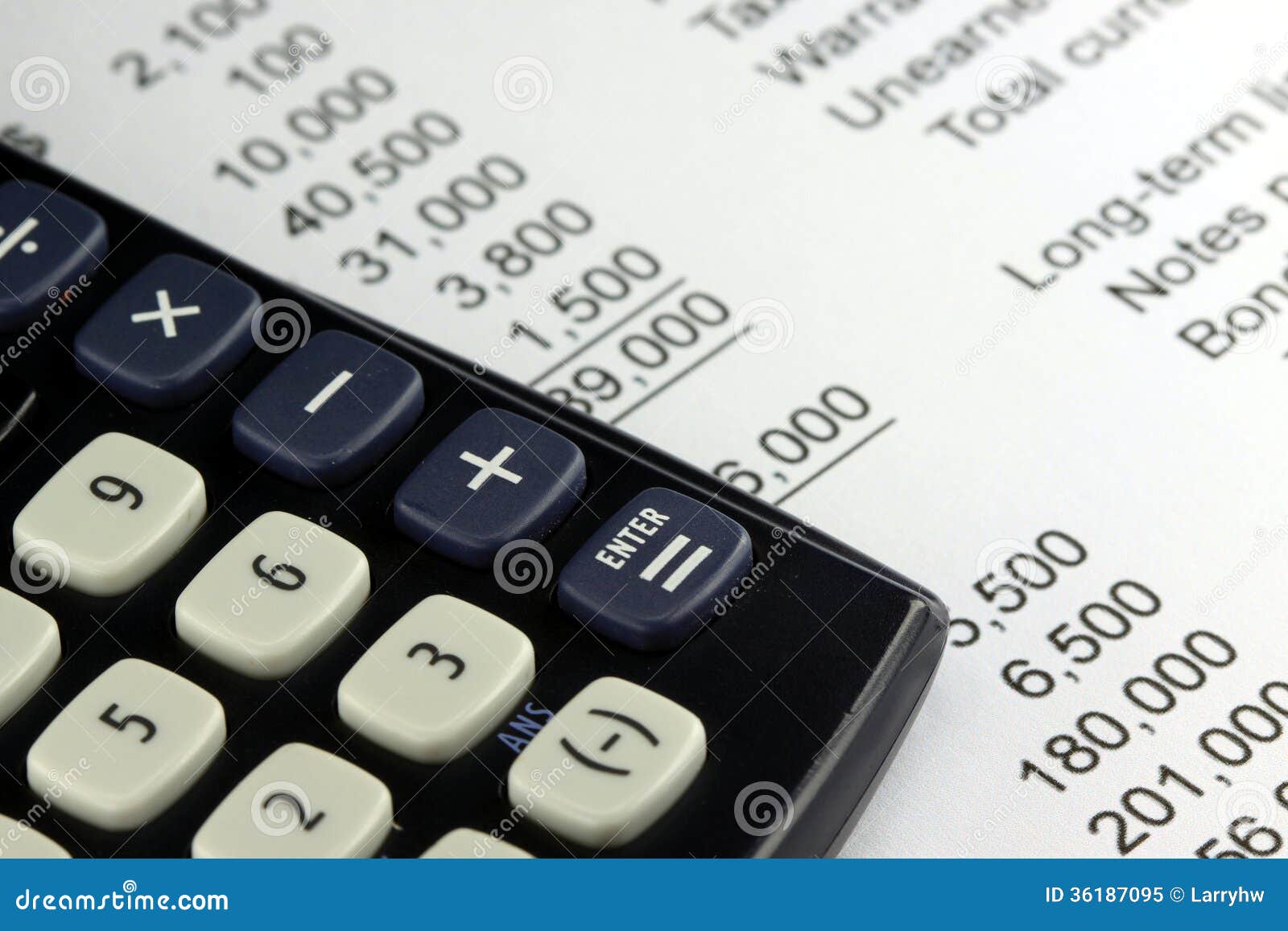 Financial Statement stock image. Image of document, revenue - 36187095