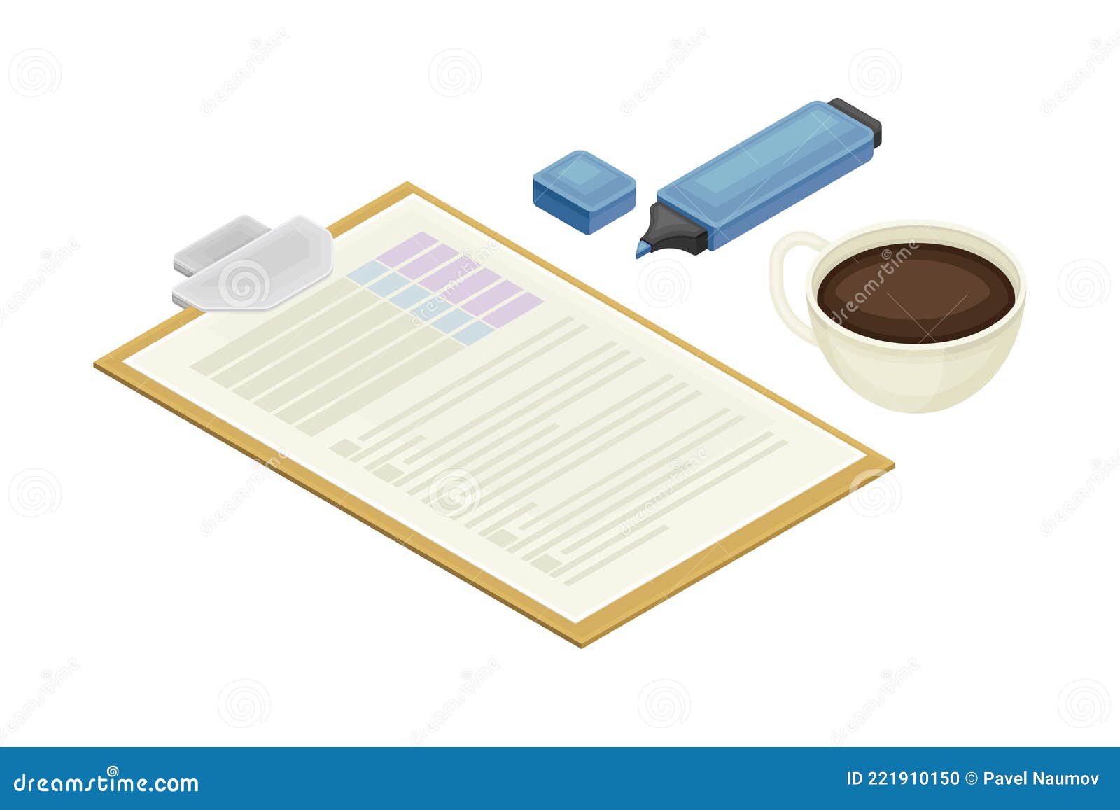 Summary Statement Through Magnifying Glass. Doodle Style. Stock Photo ...