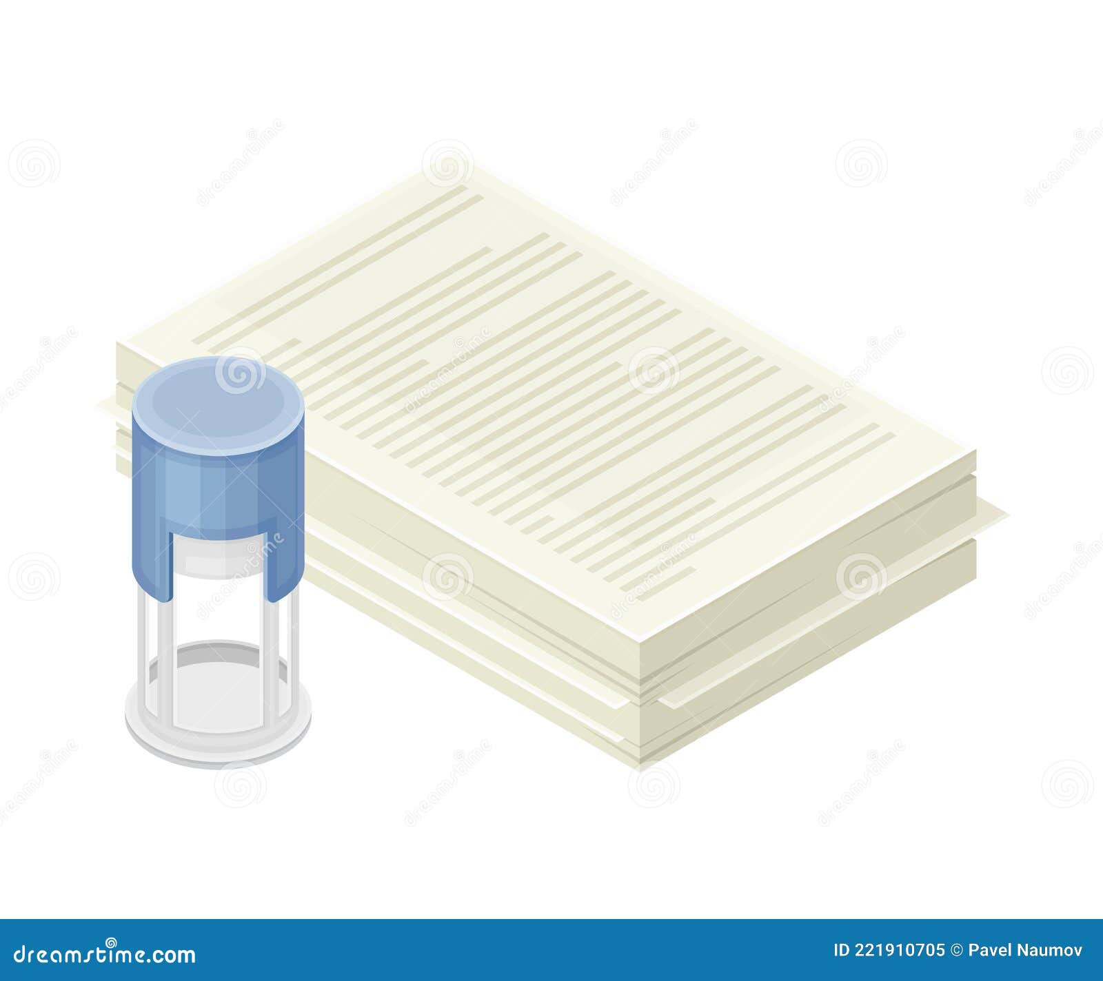 Summary Statement Through Magnifying Glass. Doodle Style. Stock Photo ...