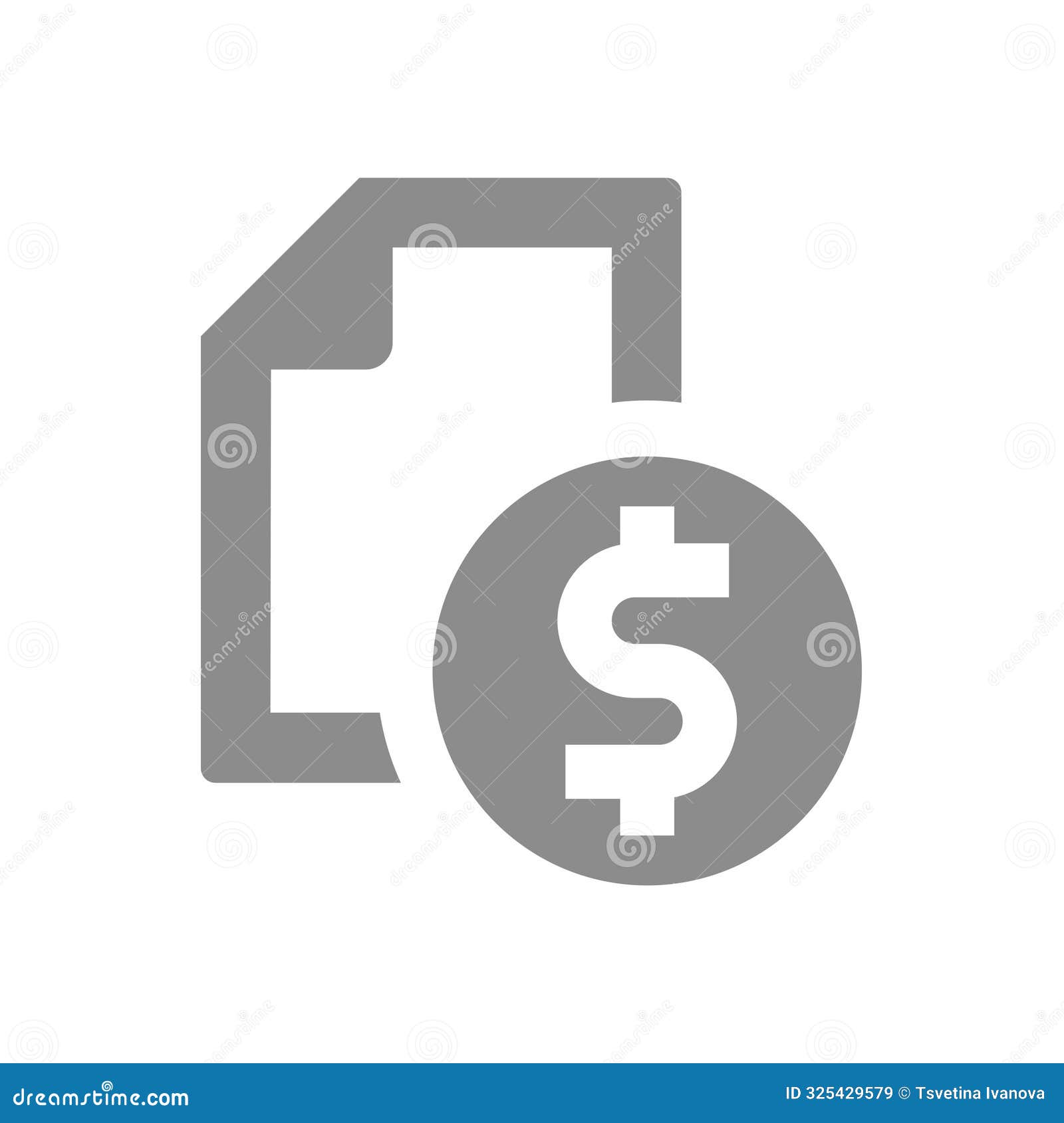 Financial Statement or Report Vector Icon Stock Vector - Illustration ...