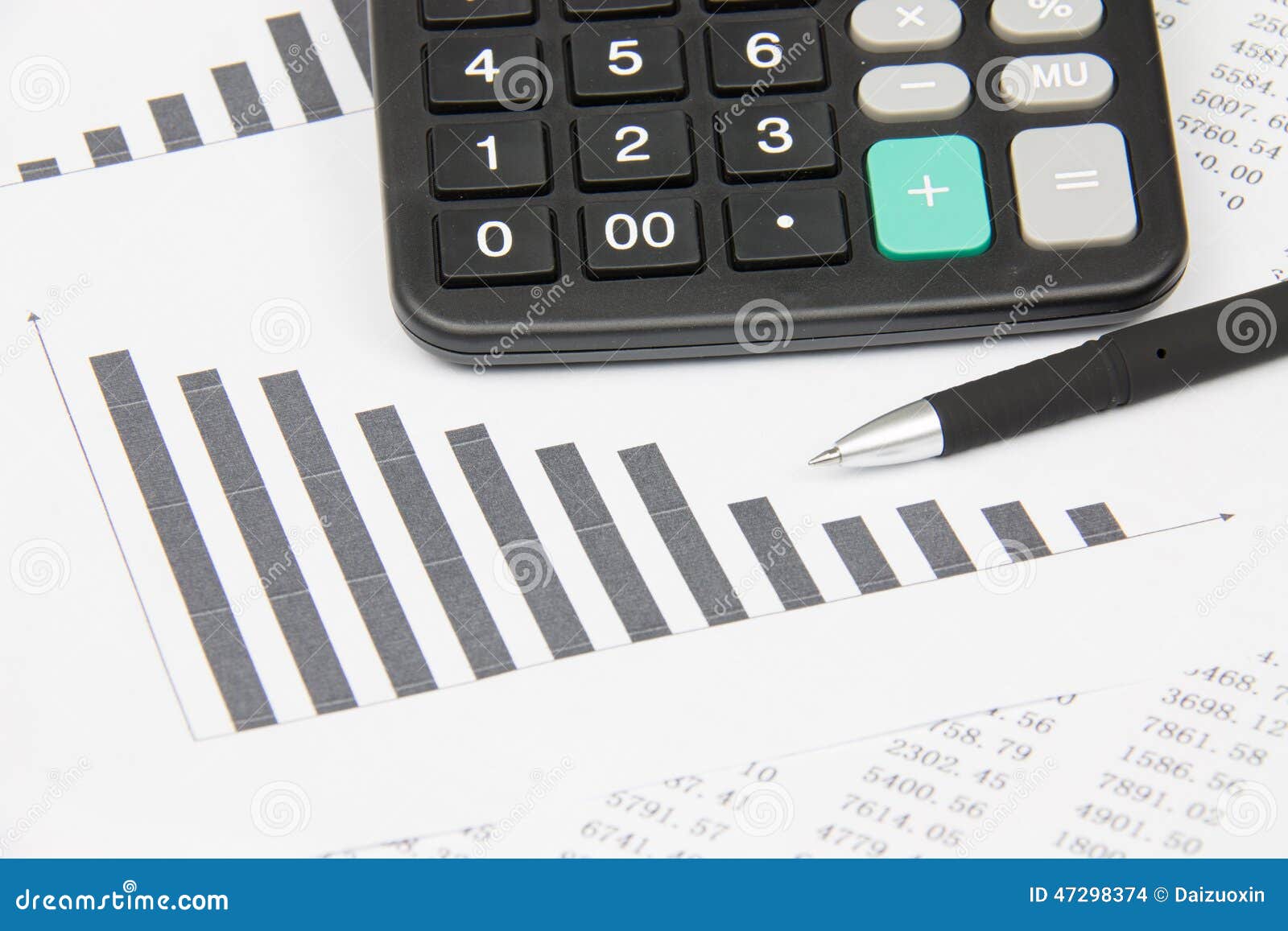 Financial statements stock photo. Image of numbers, economy - 47298374