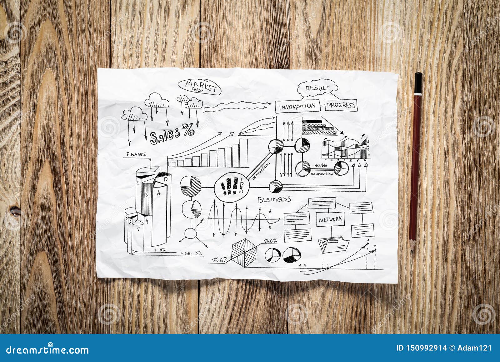 Financial Statistics and Analytics Hand Drawn Stock Photo - Image of ...