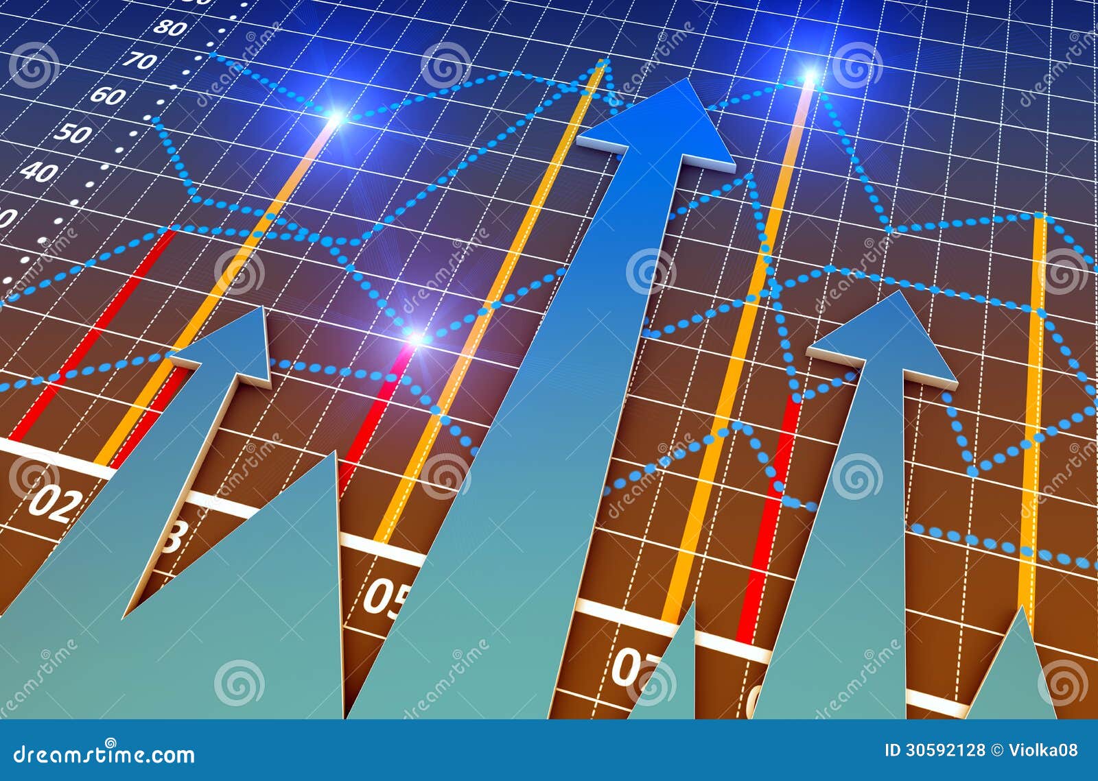 Financial Statistics Background Stock Illustration - Illustration of ...