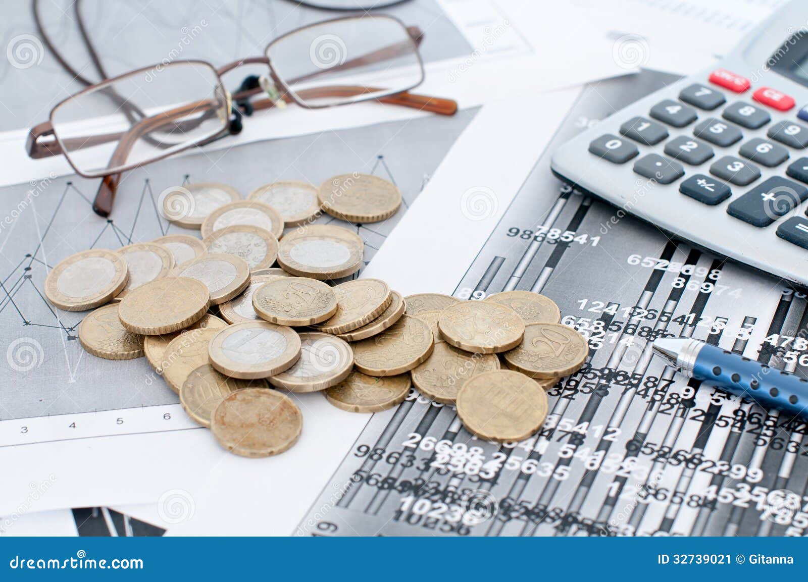 Financial study stock image. Image of office, account - 32739021