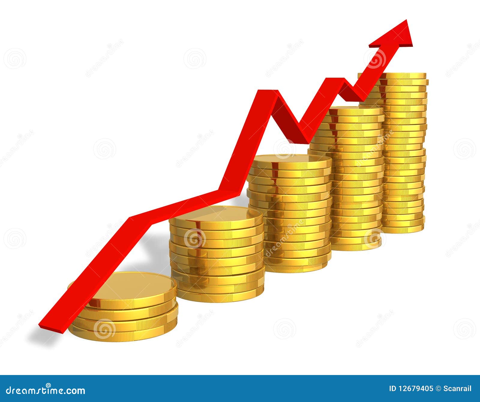 Financial success concept stock illustration. Illustration of concept ...