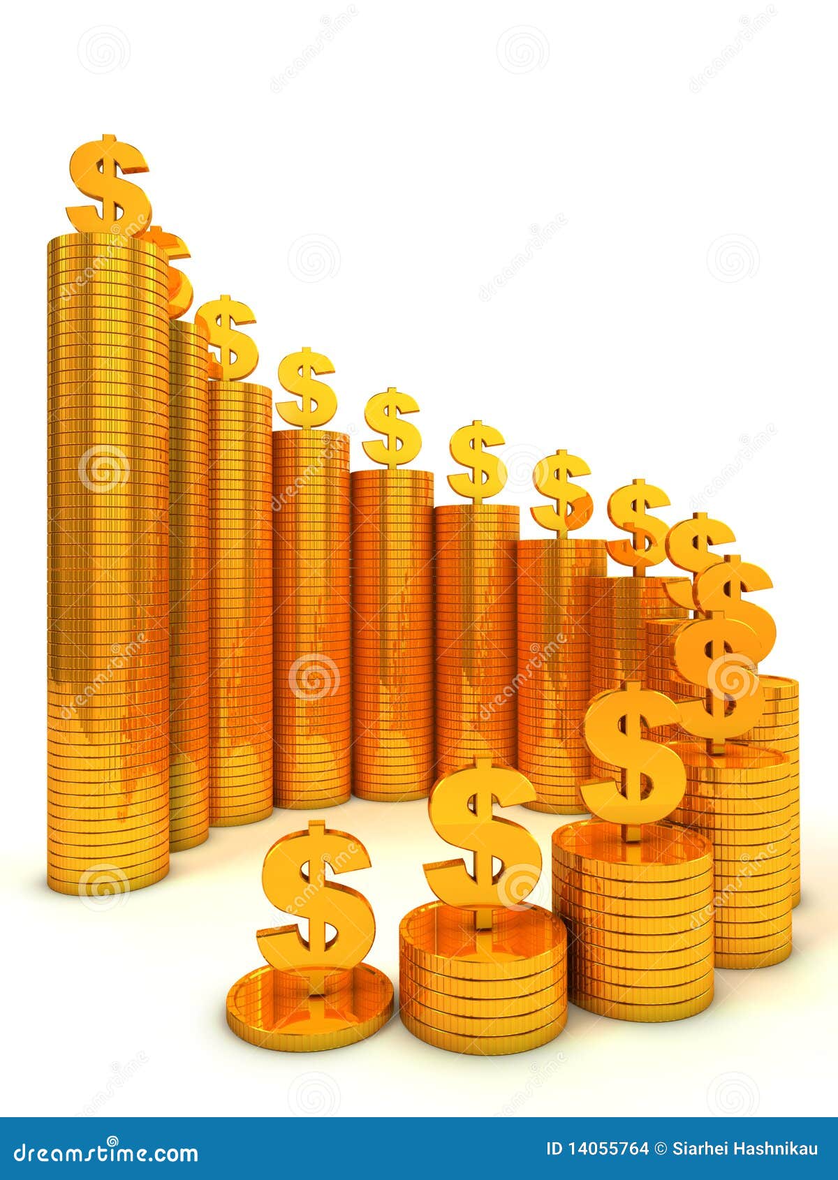 Financial success concept stock illustration. Illustration of dollar ...