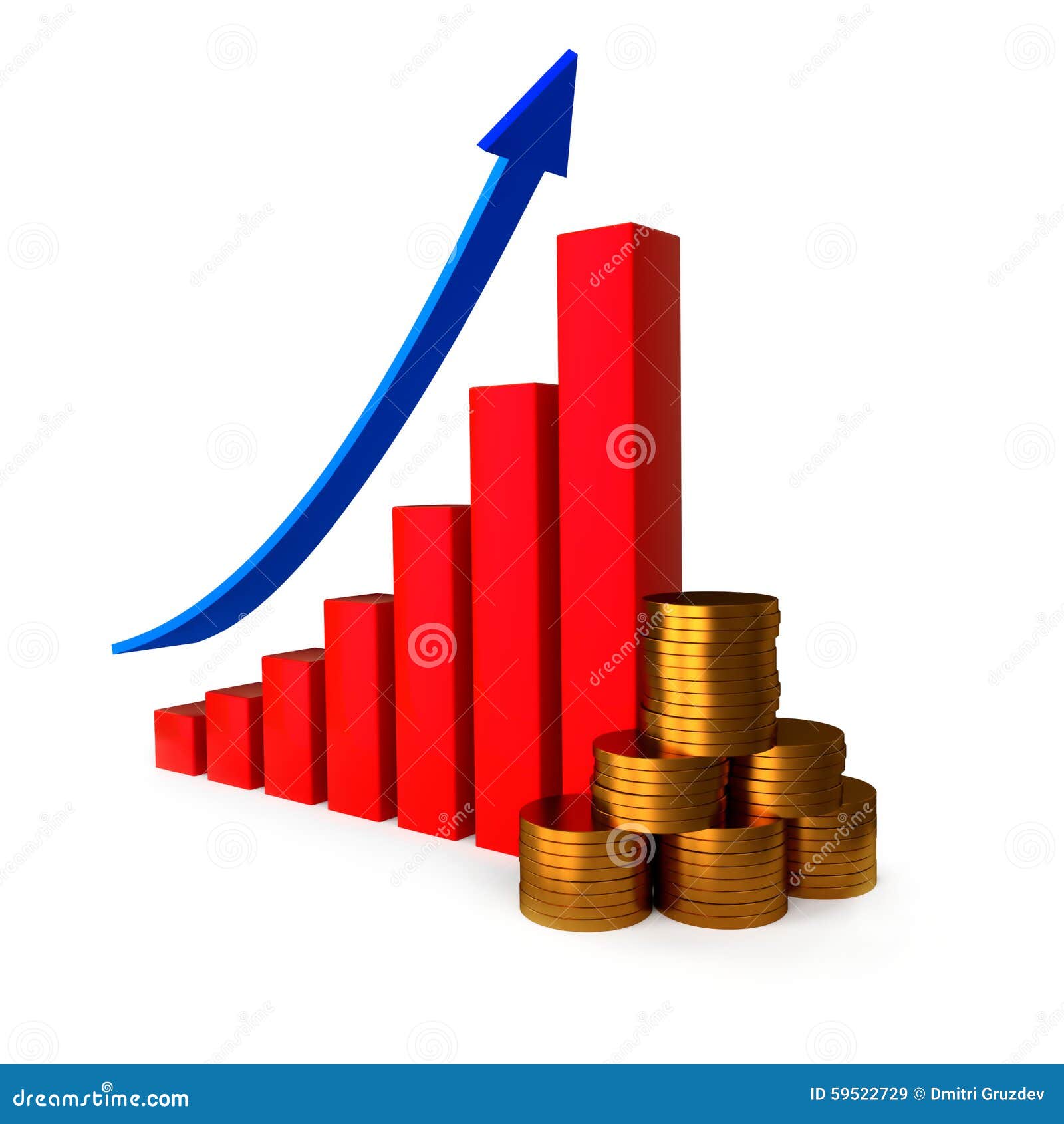 Financial success concept stock illustration. Illustration of arrow ...