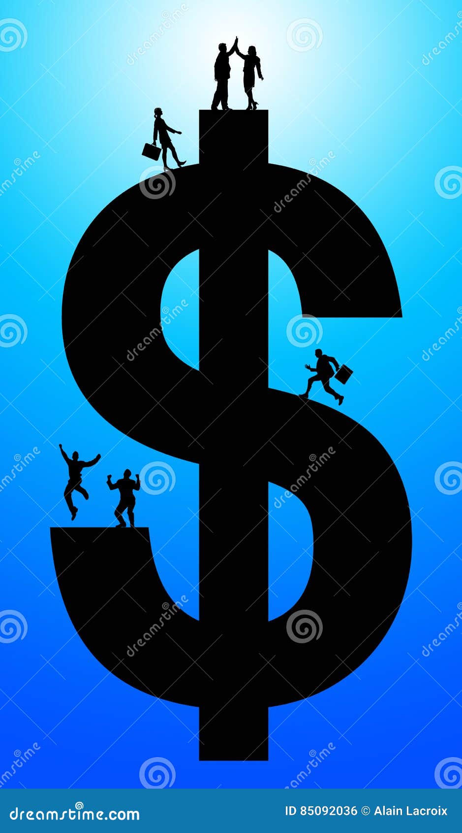 Financial success stock illustration. Illustration of future - 85092036