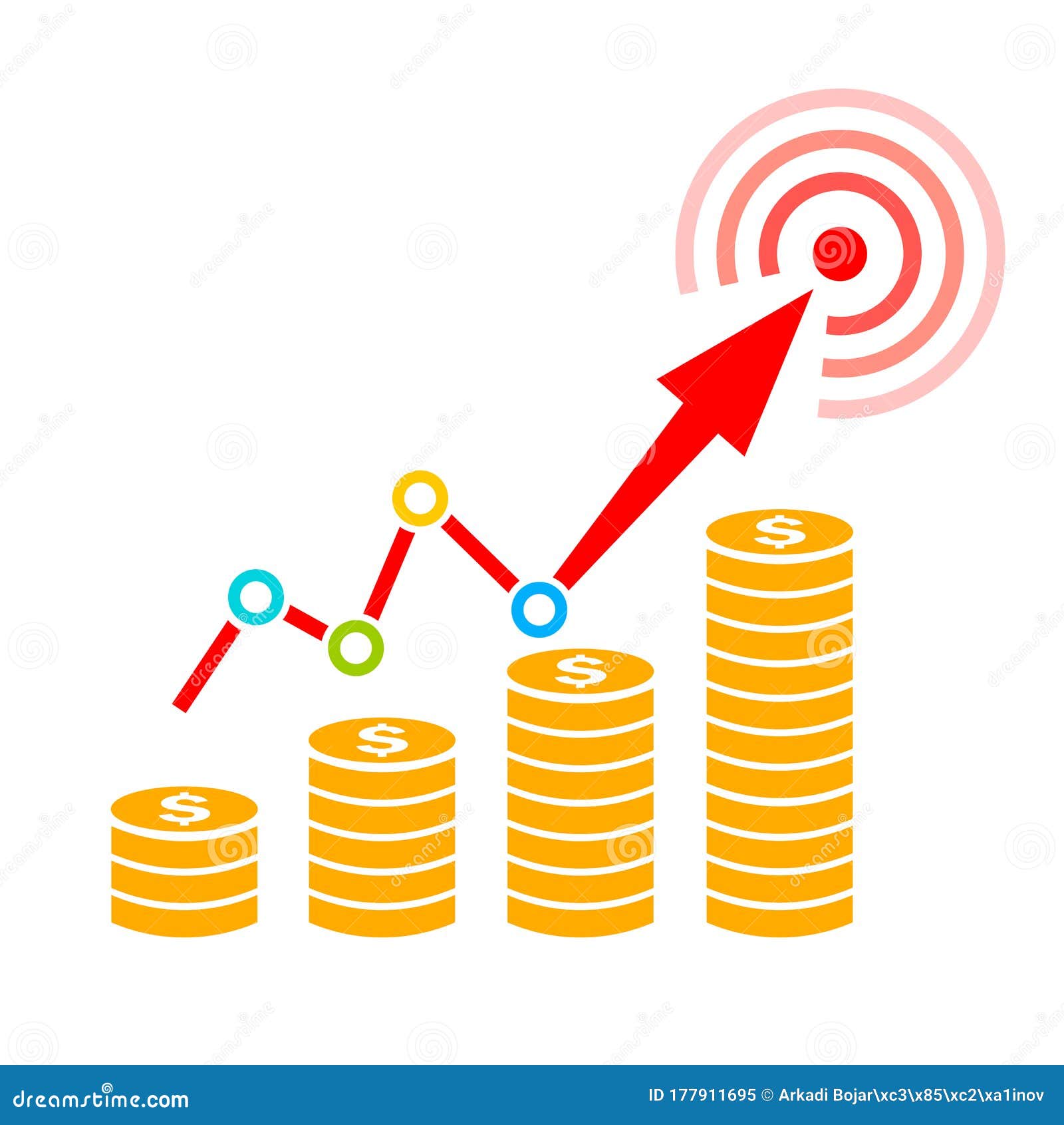 Financial Success Vector Icon Stock Vector - Illustration of ...