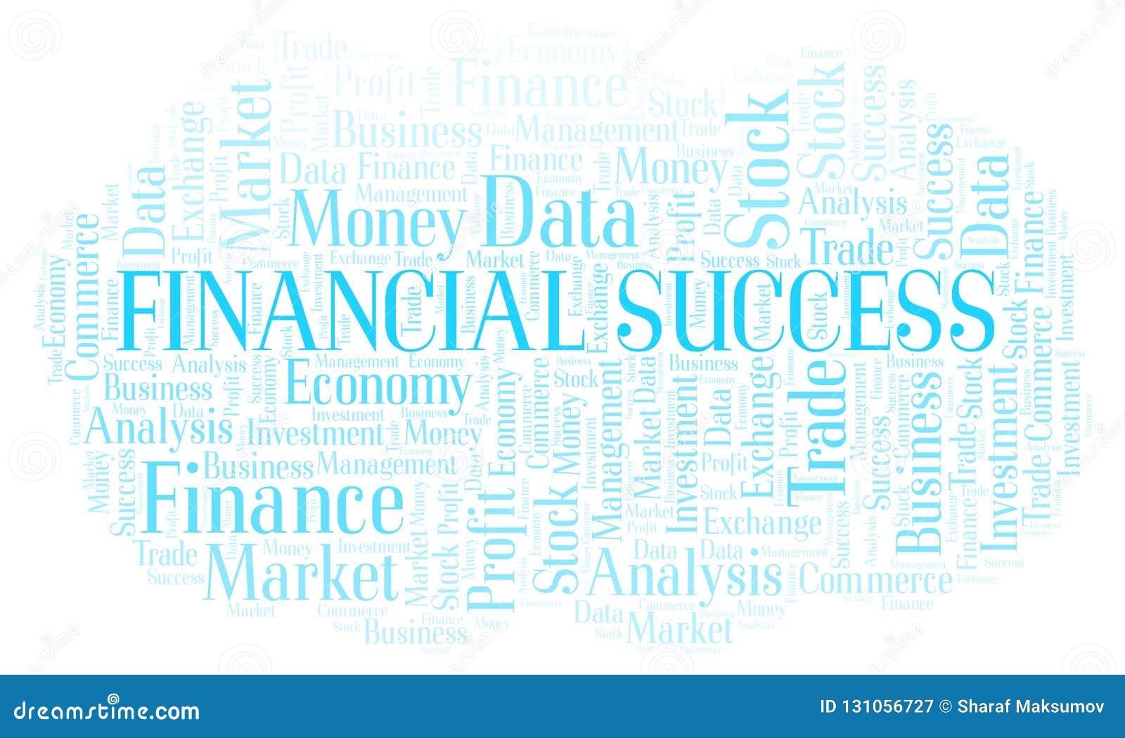 Financial Success Word Cloud. Stock Illustration - Illustration of ...
