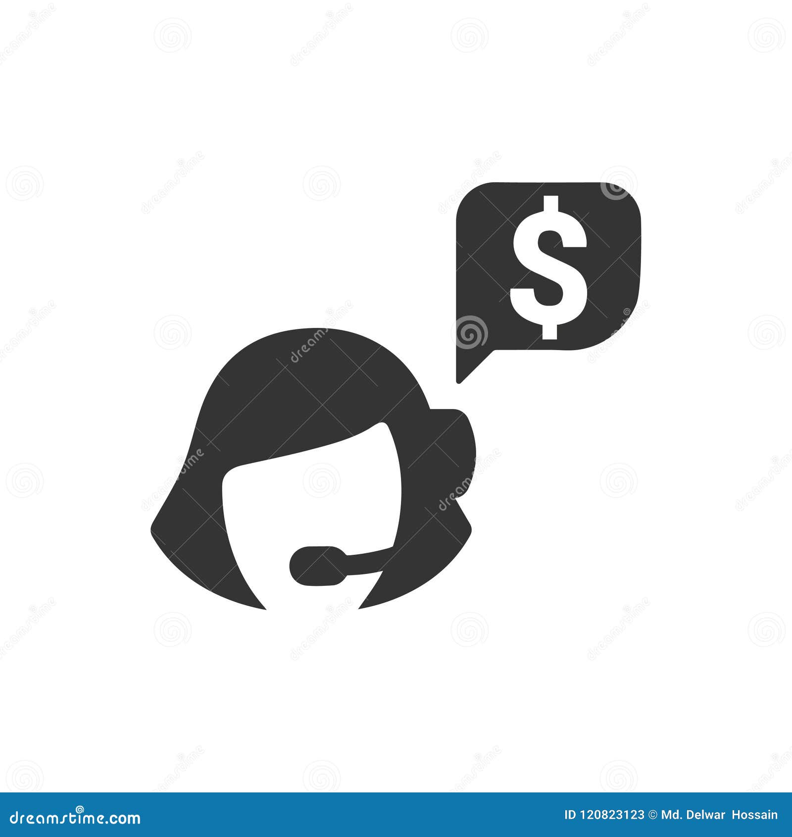 Financial Support Icon stock vector. Illustration of business - 120823123