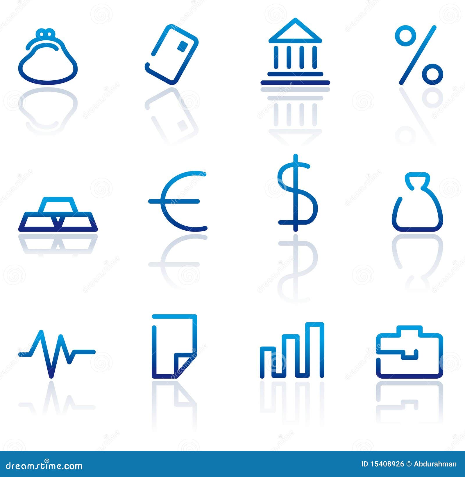 Financial symbols stock vector. Illustration of currency - 15408926