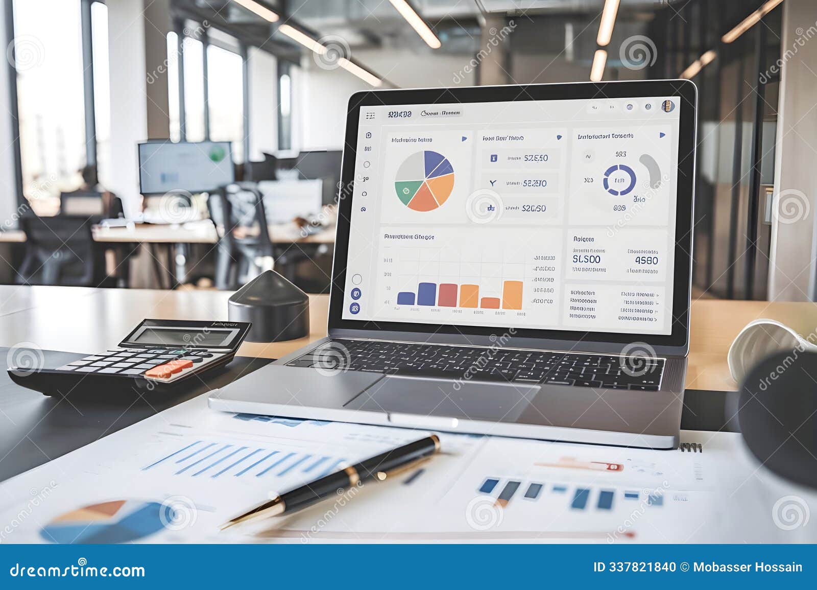 Financial Technology Office: an Office Setting with Computers and ...