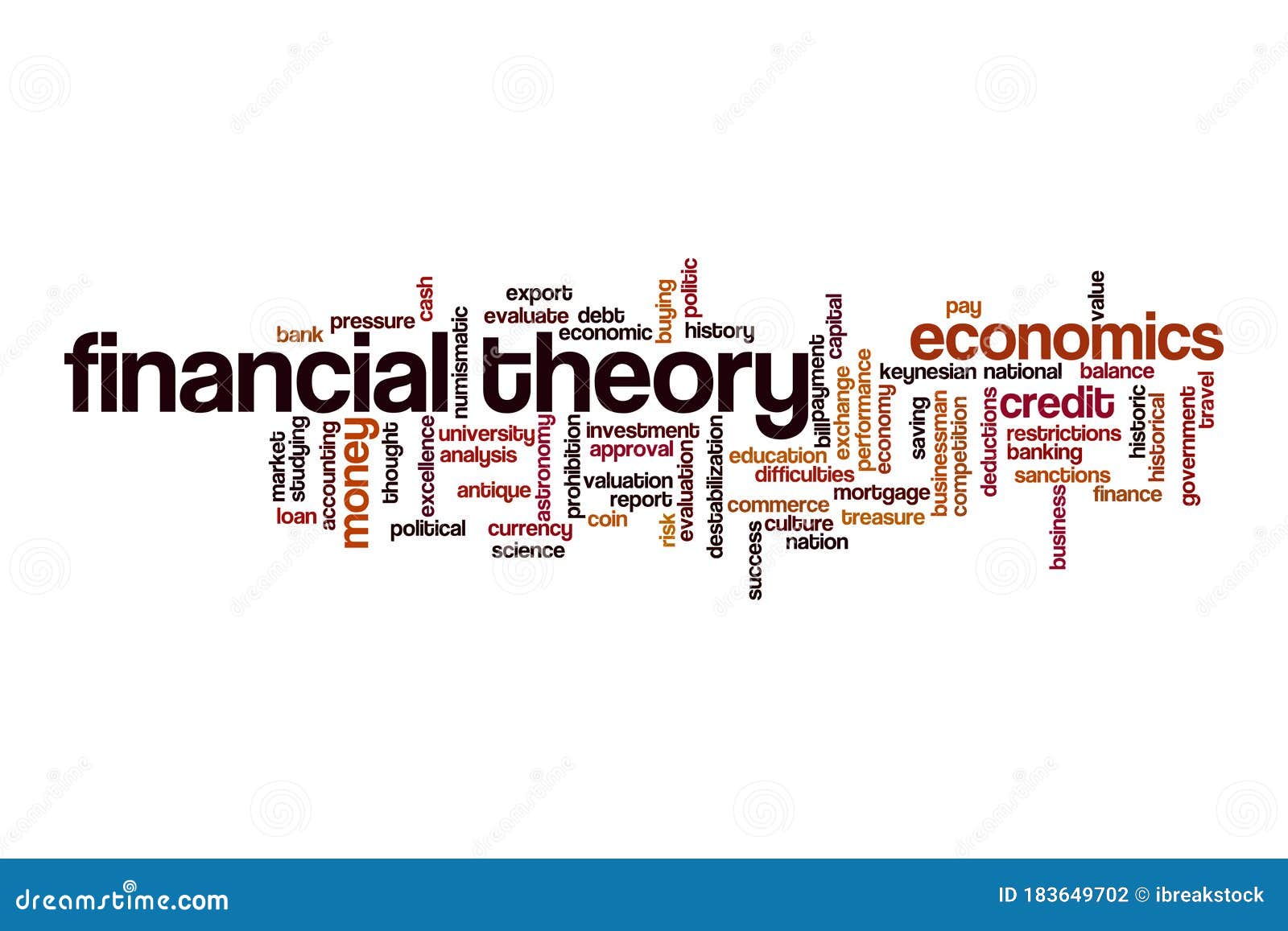 Financial theory concept stock illustration. Illustration of business ...