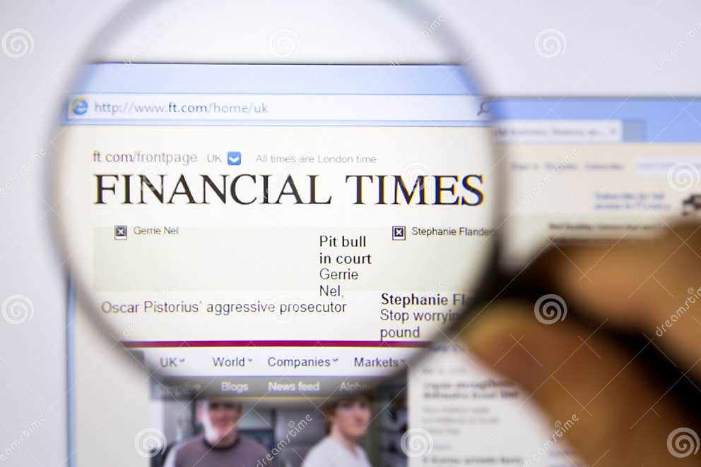 Financial Times fotografia editorial. Imagem de servidor - 40182917