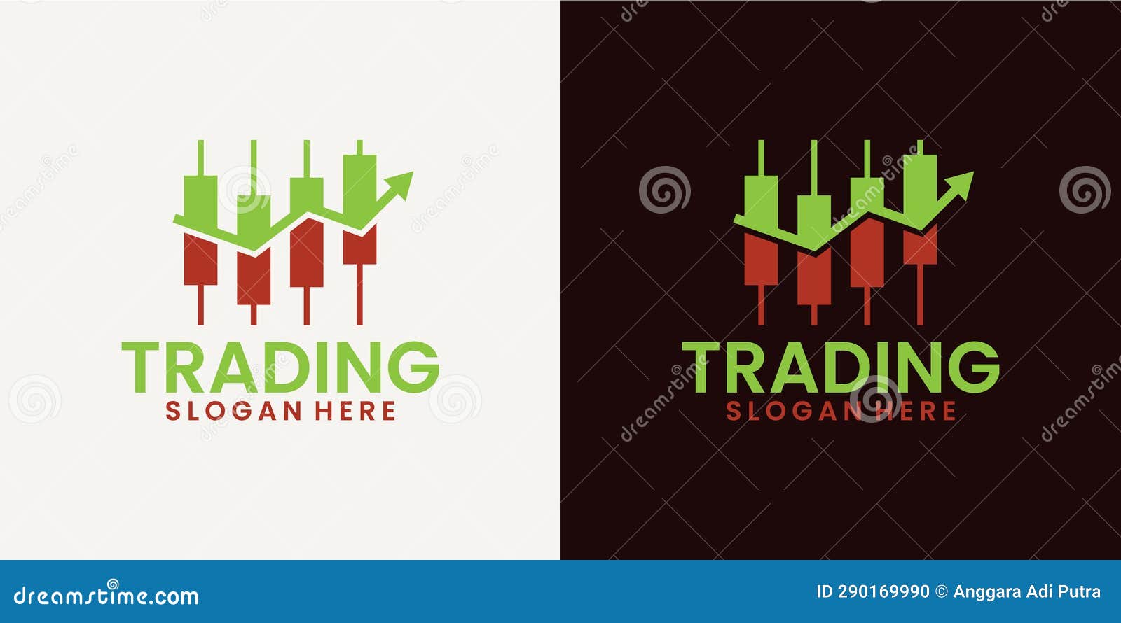 Financial Trading Logo Design Inspirations Stock Vector - Illustration ...