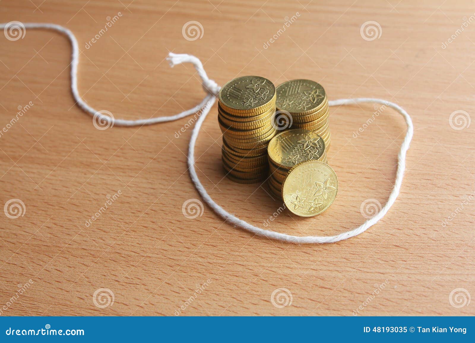 Financial Trap - Coins within a Trap - Series 2 Stock Image - Image of ...