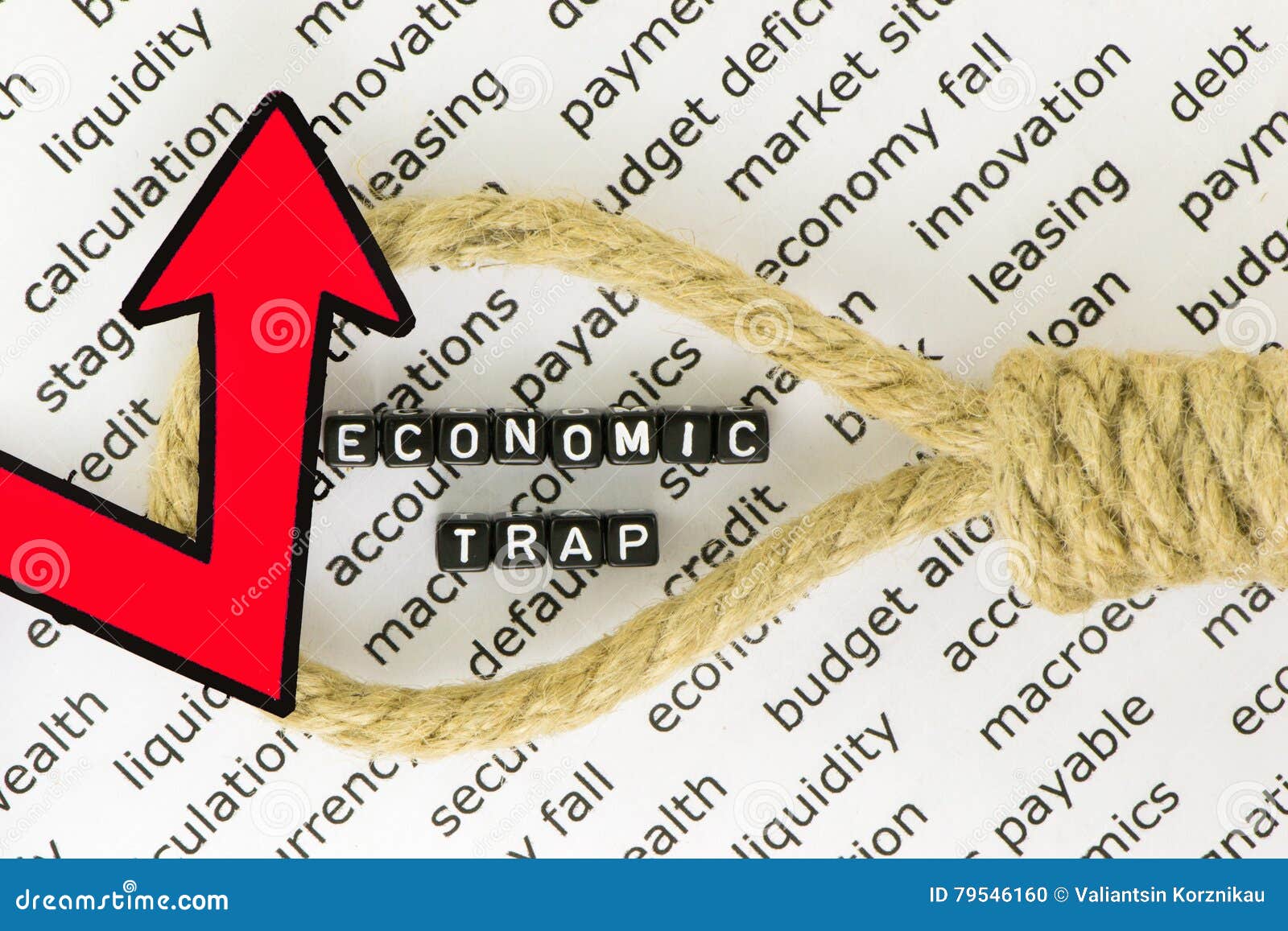 Financial trap stock photo. Image of bankruptcy, arrow - 79546160