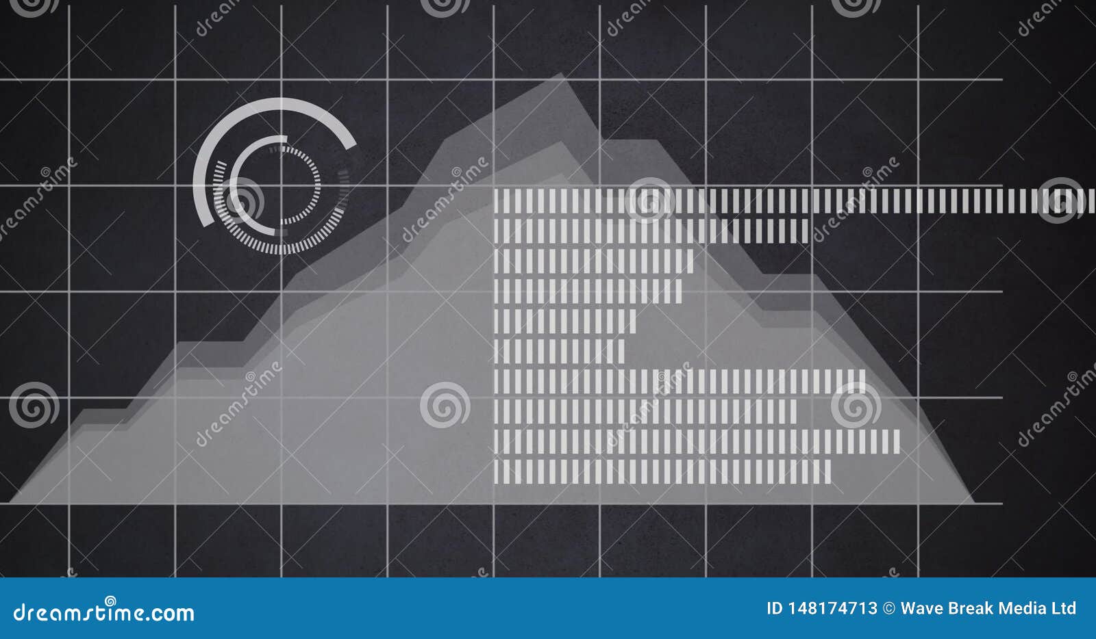 Financial Trend in a Stacked Area Chart 4k Stock Video - Video of graph ...