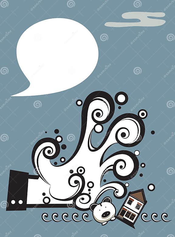 Financial Tsunami stock vector. Illustration of symbol - 10914224