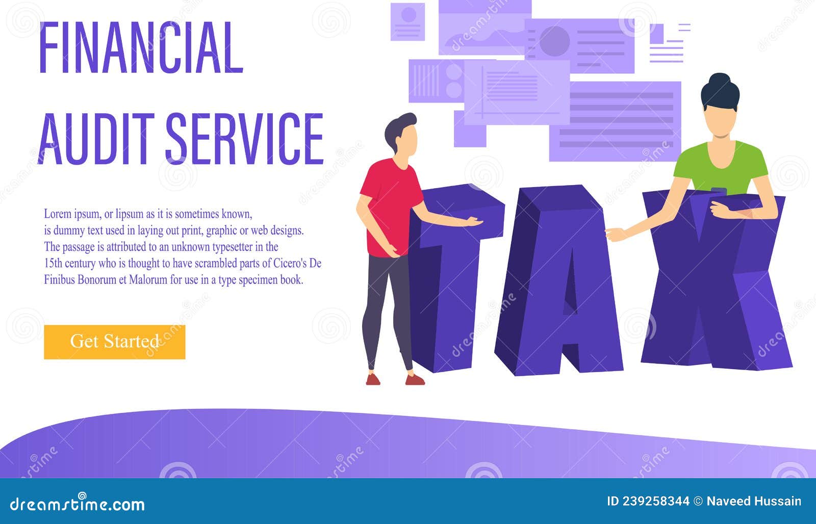 Financial stock vector. Illustration of analysis, business - 239258344