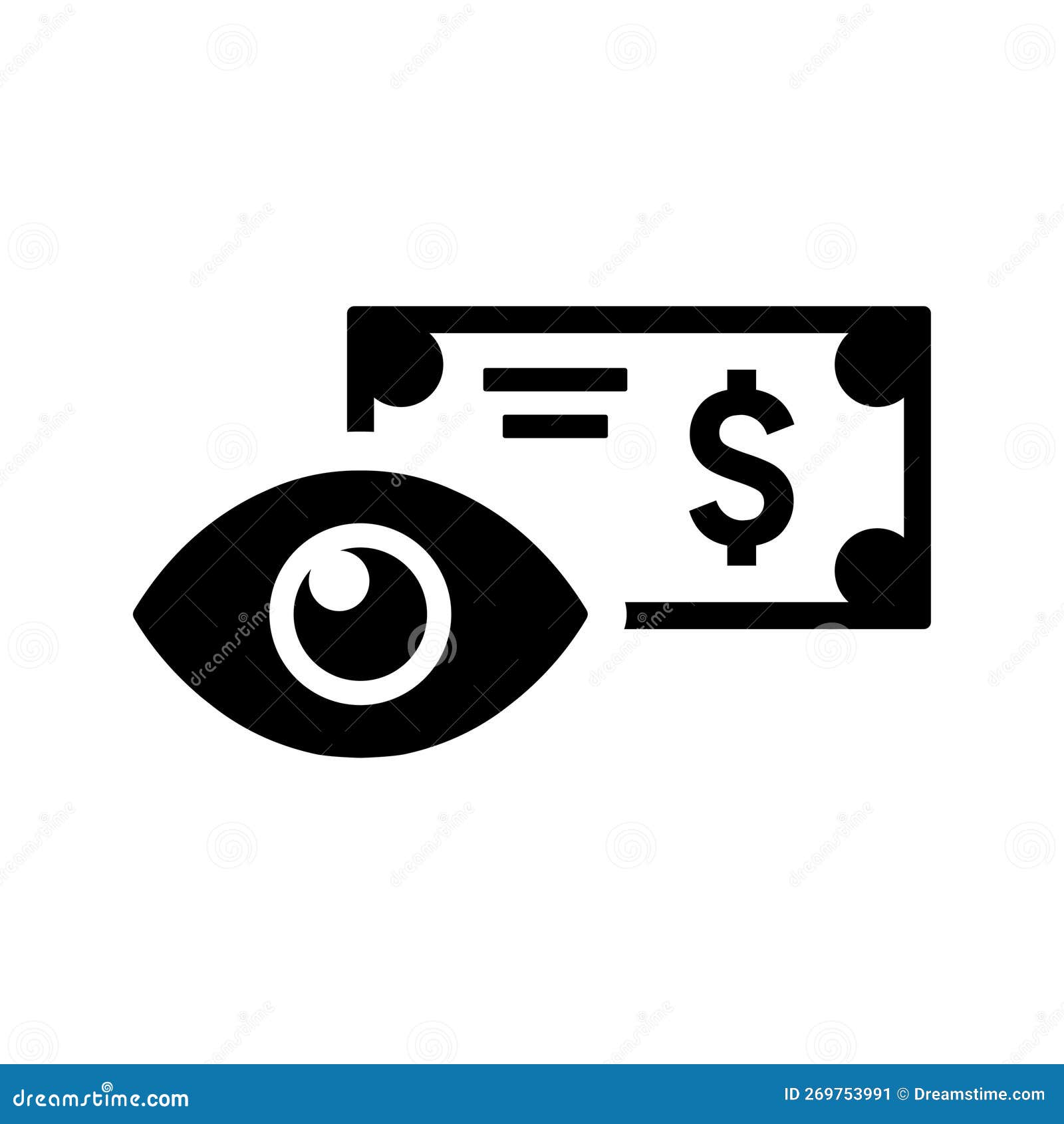 Financial Vision icon stock illustration. Illustration of marketing ...