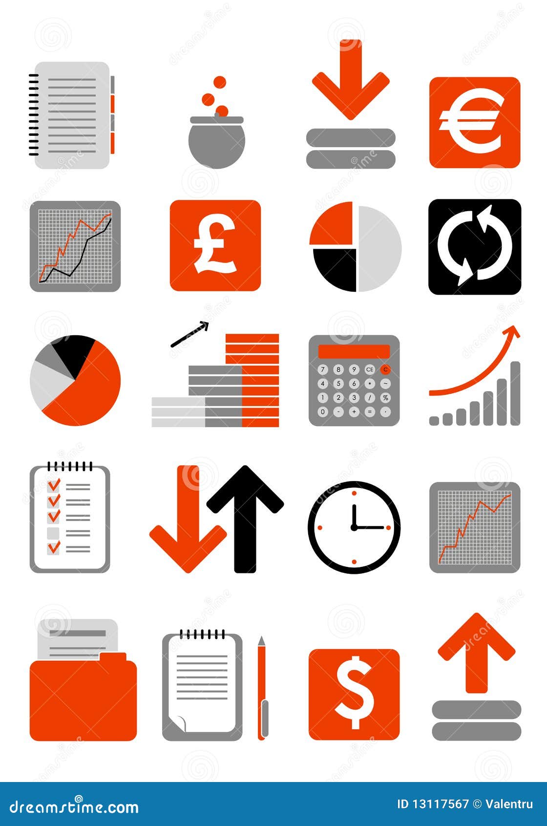 Financial web icon stock vector. Illustration of color - 13117567