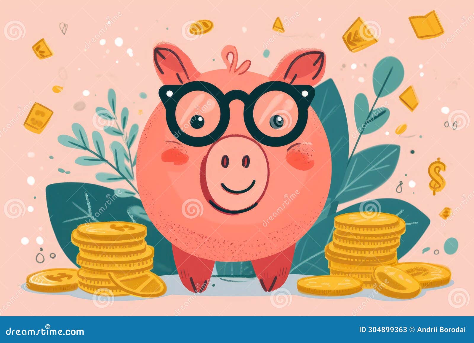 Financial Wellness: a Visual Celebration of Budgeting Success. Stock ...
